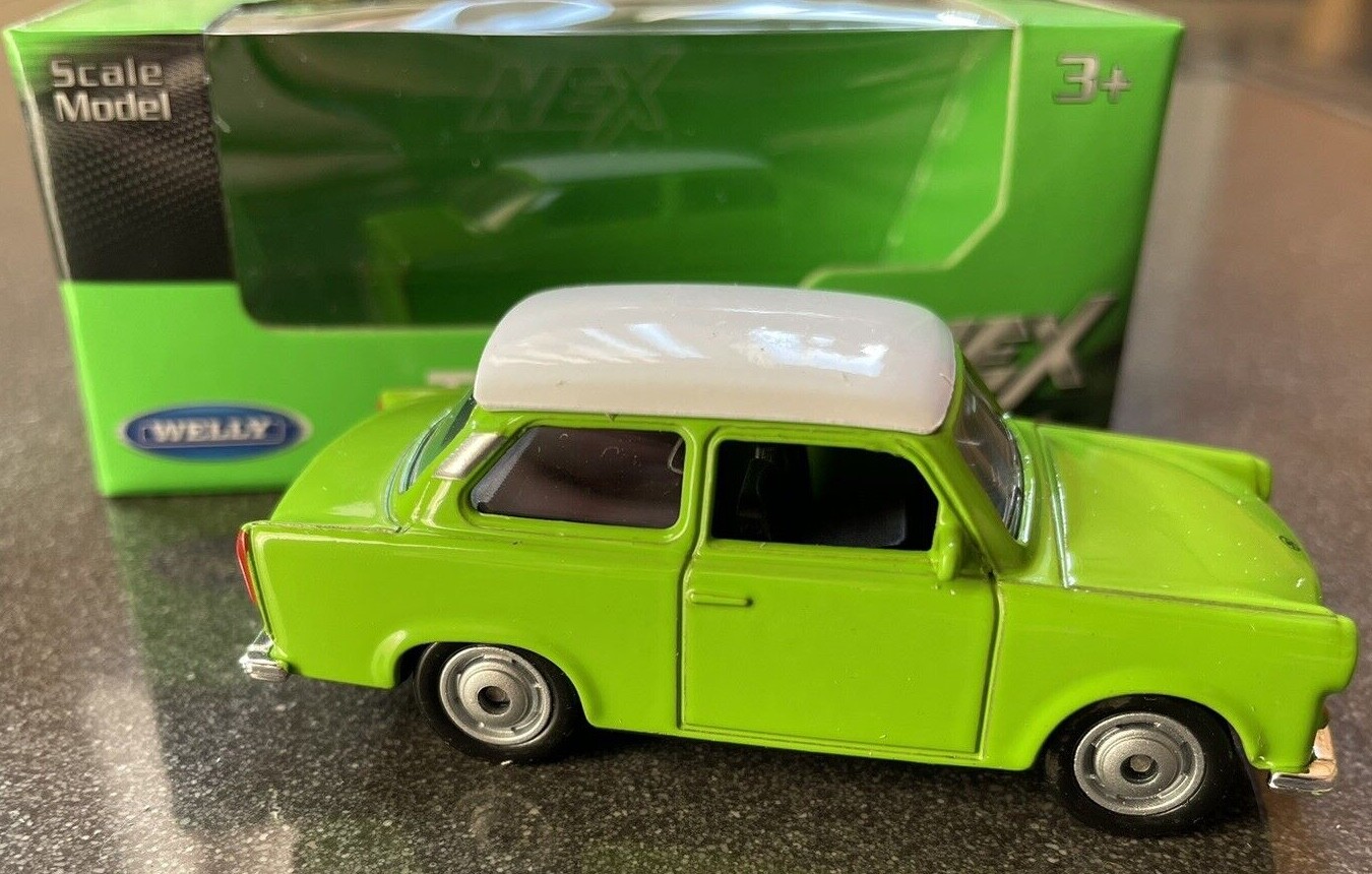 Trabant 601 Modellauto 1:60 Welly DDR Trabbi Geschenk Spielzeug ...