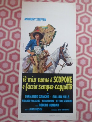 IL MIO NOME E SCOPONE E FACCIO... ITALIAN LOCANDINA (27.5"x13") POSTER ...
