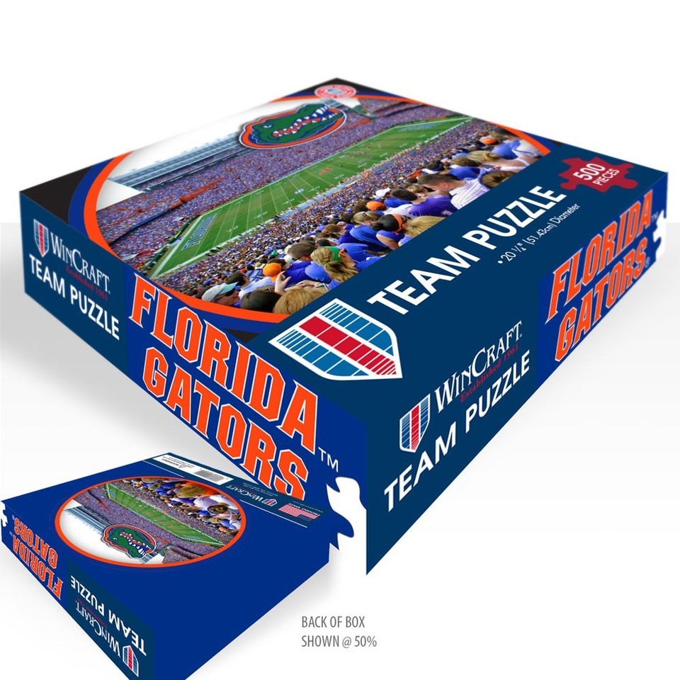 Florida Gators Wincraft NCAA Stadium Puzzle 500pc Puzzle in box FREE ...