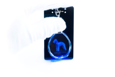 Bedlington, Dog Crystal Round Keyring, High Quality, Crystal Animals UK ...