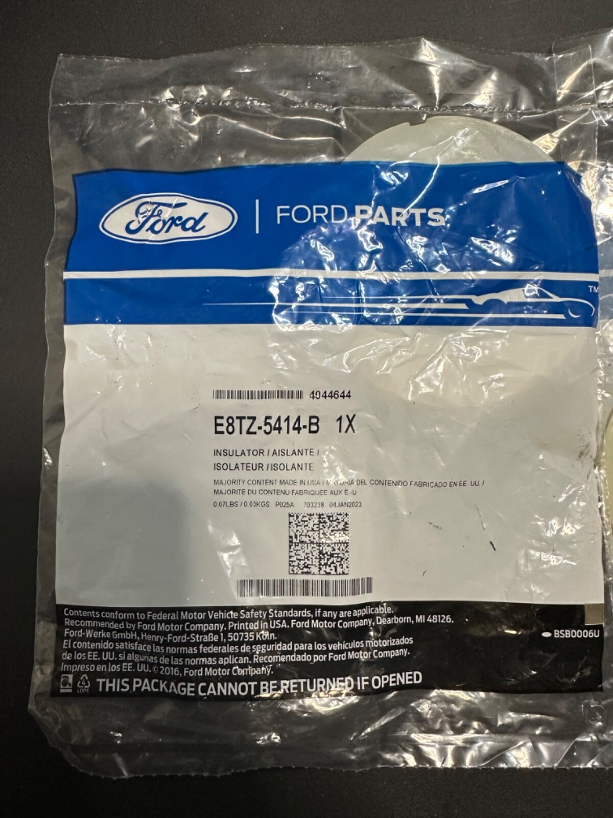 Ford E8TZ5414B Genuine OEM Factory Original Spring Insulator for sale ...