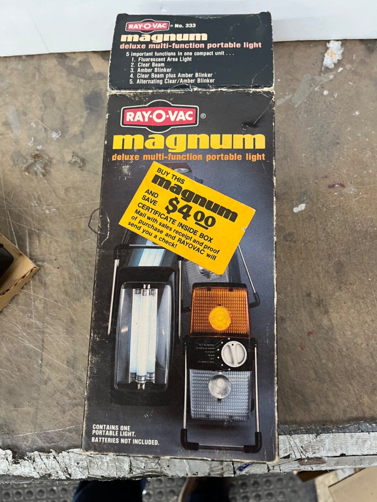 NOS Vintage Ray-O-Vac Magnum DELUXE Multi-Function Flashlight No.333 | eBay