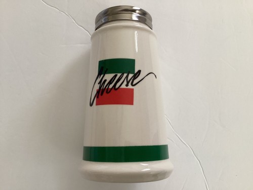 Ceramic Grated Parmesan Cheese Shaker Italian Pizzeria w/inner Lid EUC ...