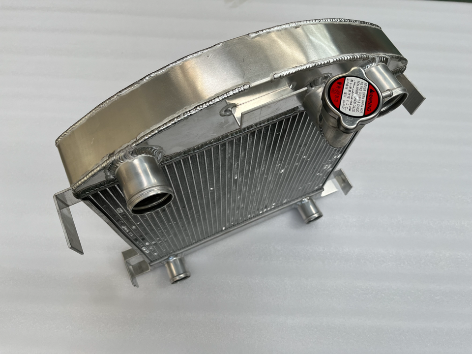 21.5" Aluminum Radiator Fit Ford Lowboy Chopped w/flathead V8 engine ...