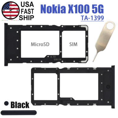 Original SIM Tray MicroSD Card Holder Slot + Free PIN For Nokia X100 5G ...