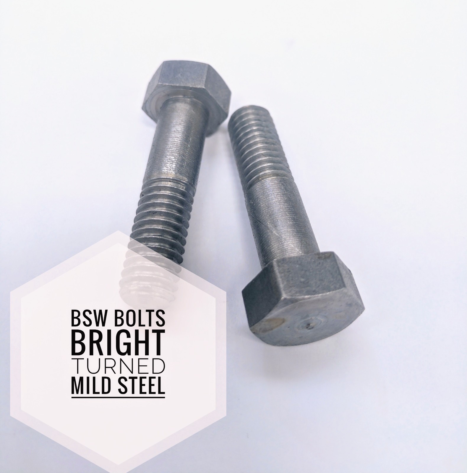 BSW Whitworth Hex Bolt Various Sizes Bright Bar Turned BS1083 1965 | eBay