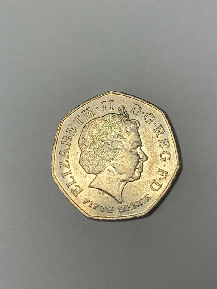 2011 Great Britain 50 Pence World Wildlife Fund(WWF) 50 Anniv Coin ...