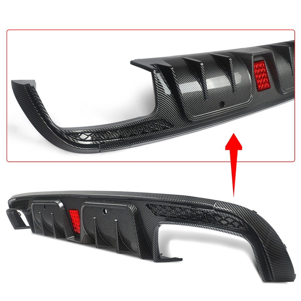 REAR BUMPER DIFFUSER FOR MERCEDES BENZ C CLASS W205 C63 AMG F1 LIGTH ...