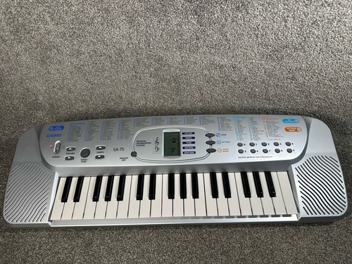 Vintage CASIO Keyboard Electronic SA-75 WORKS GREAT BUT READ :) | eBay