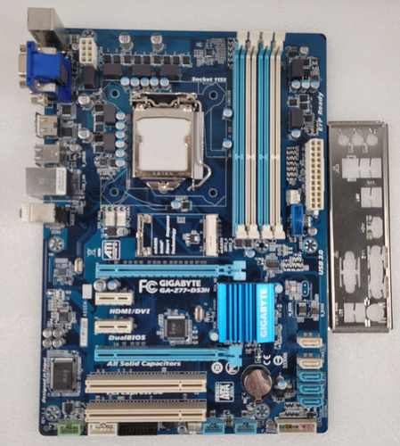 GIGABYTE GA-Z77-DS3H ATX Motherboard LGA 1155 with I/O Shield | eBay