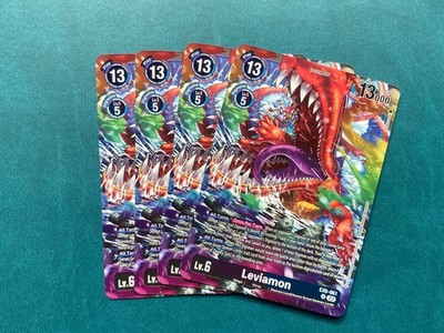 Leviamon EX6-061 Playset Infernal Ascension Digimon Card Game x4 | eBay