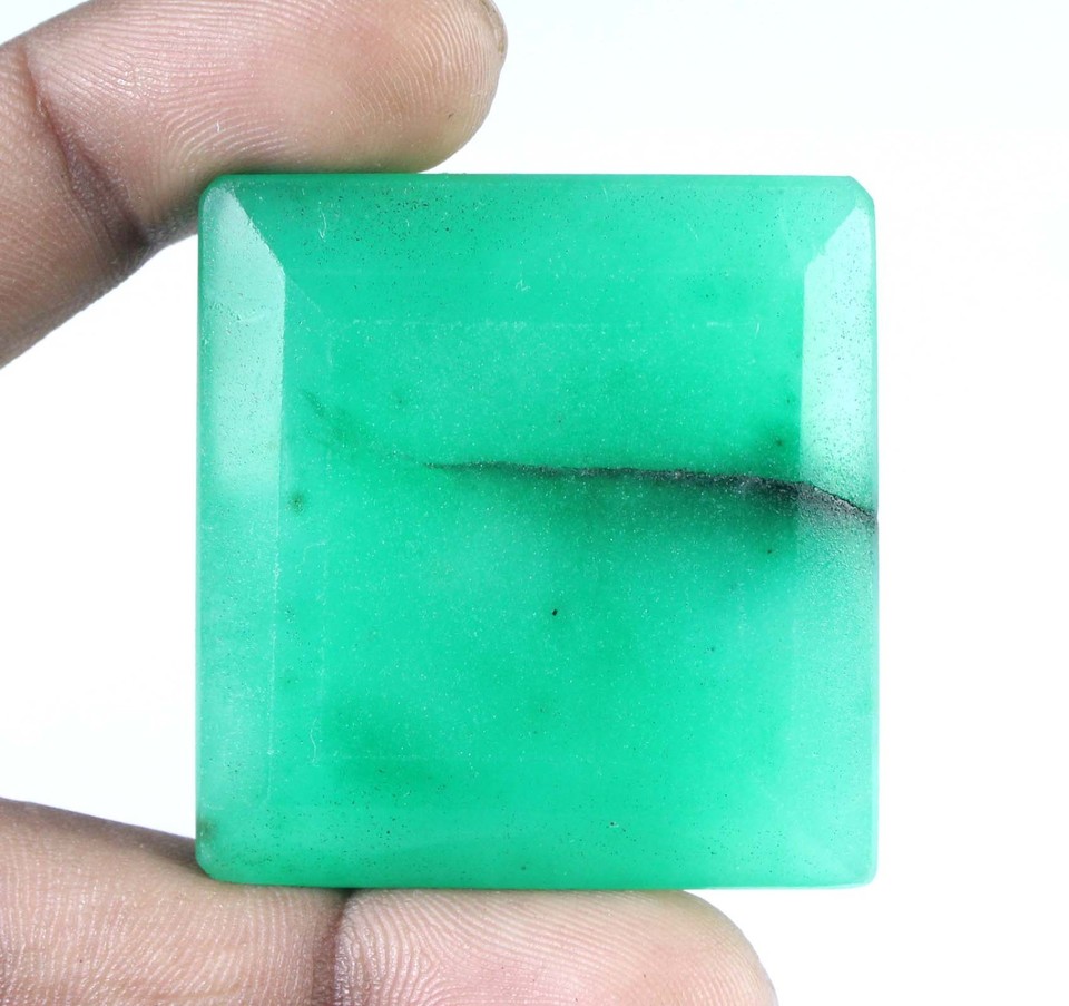 Natural 294.80 Ct Brazilian Green Emerald Square Cut Gemstone | eBay ...