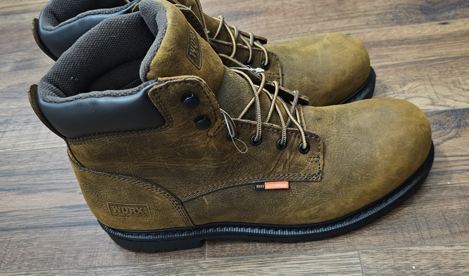 Red Wing WORX 5606 Men’s Steel Toe Waterproof Work Boots Full Grain ...