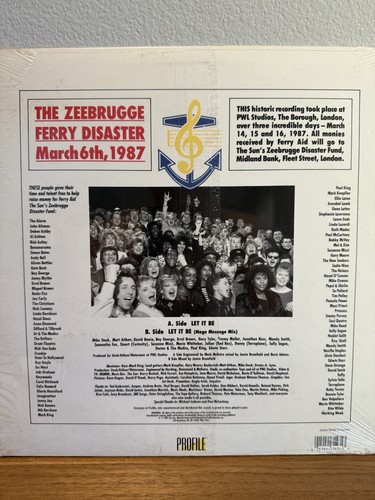 Ferry Aid- Let It Be (12” Single,1987,Profile) SEALED Paul McCartney ...