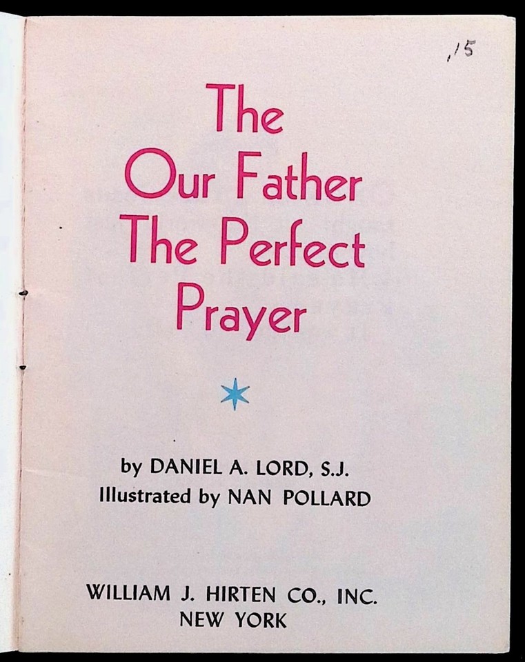 OUR FATHER, THE PERFECT PRAYER ~ VINTAGE MINI HOLY DEVOTIONAL CHILDRENS ...
