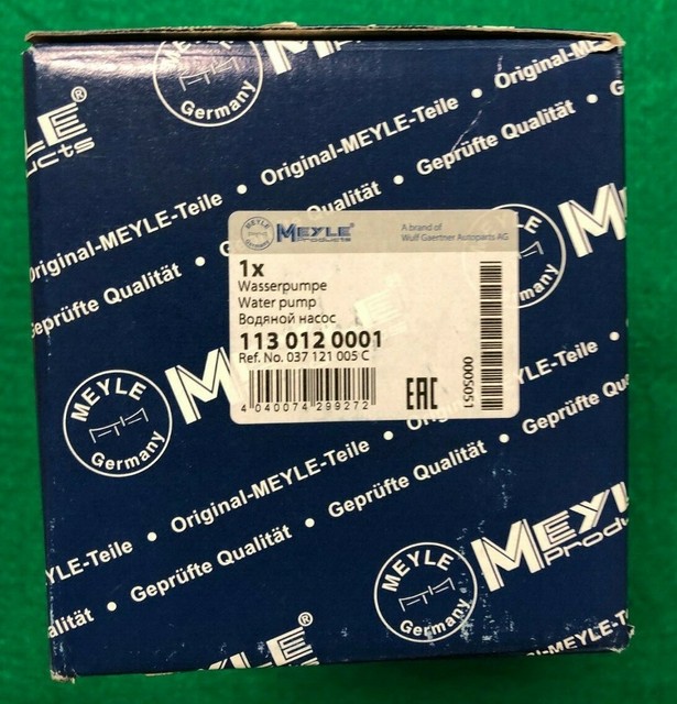 MEYLE Engine Water Pump 1130120001 026121005h for AUDI VOLKSWAGEN VW ...