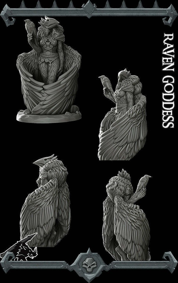 RAVEN GODDESS - Miniature | All Sizes | Dungeons and Dragons ...