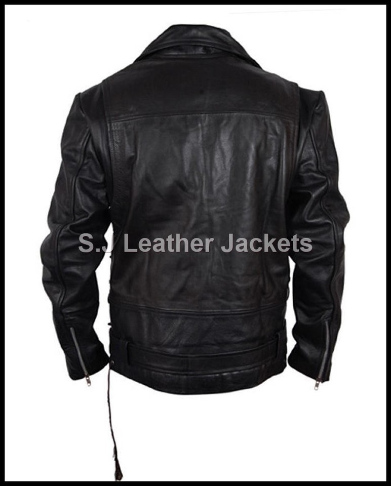 Men's Fashion Genuine Leather High Quality Jacket | eBay
