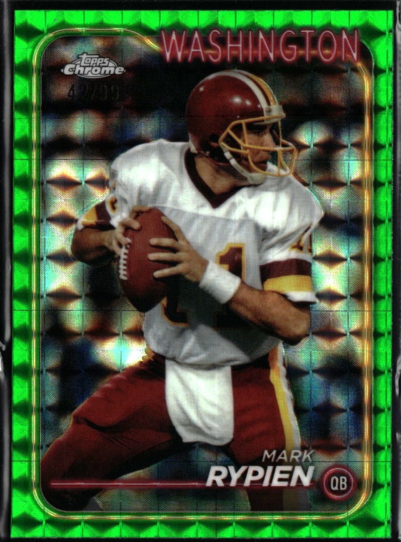 2024 Topps Chrome - Mark Rypien #198 Green Geometric Refractor /99 for ...