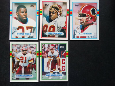 1989 Topps Traded Washington Redskins Football Cards Team Set | eBay