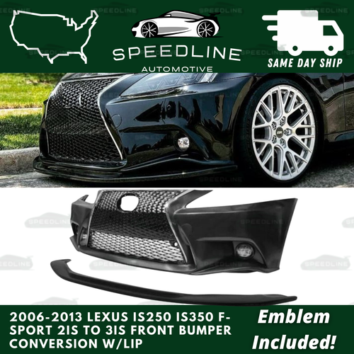 For 2006-2013 Lexus IS250 IS350 C F-Sport Front Bumper Conversion 2IS ...