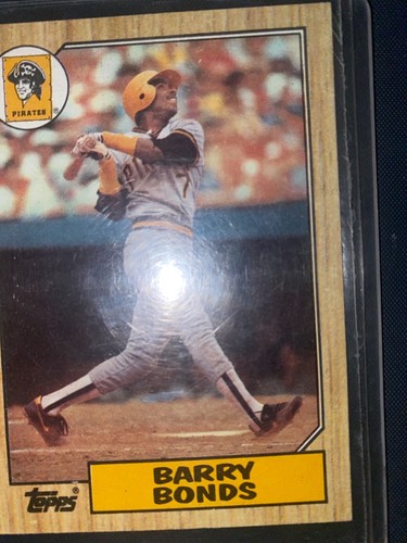 1987 Rare Topps Barry Bonds Error Rookie Card #320 Errors Low Starting ...