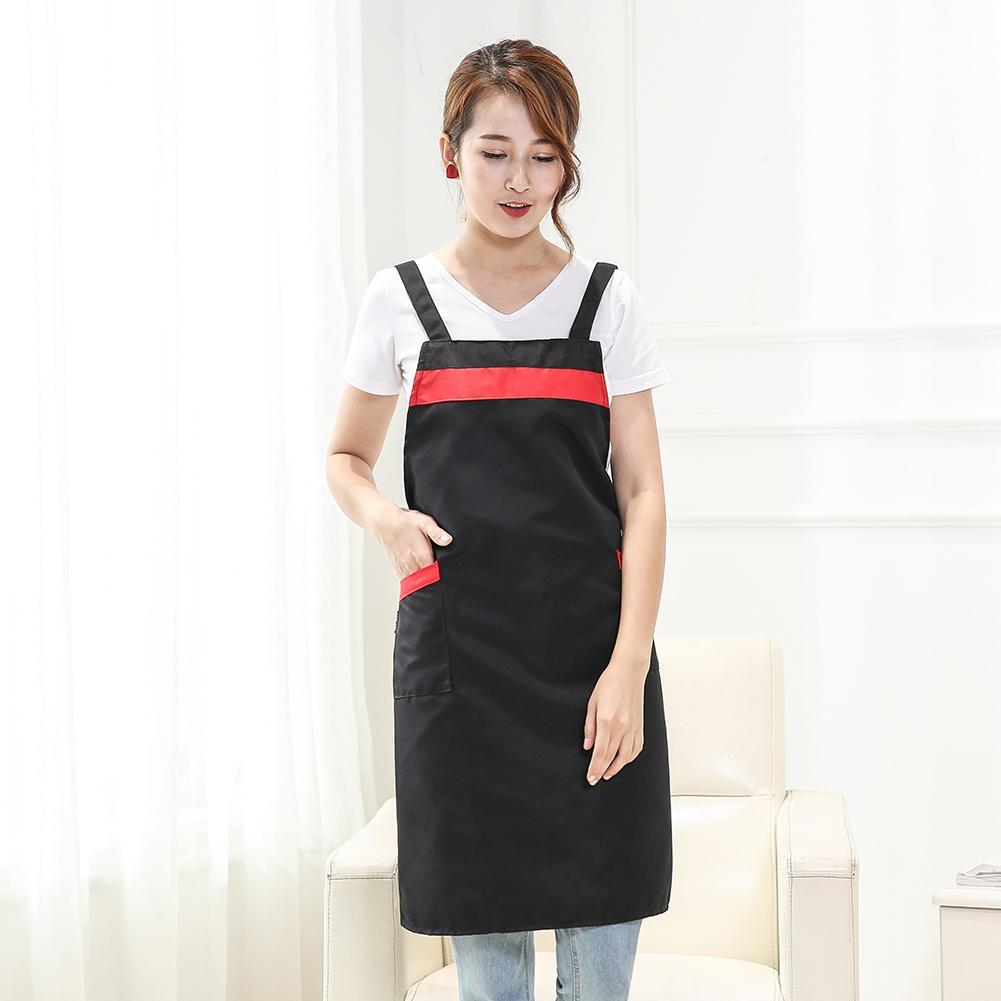 Unisex Kitchen Cooking Apron with Pockets Chef Waiter BBQ Home Baking ...