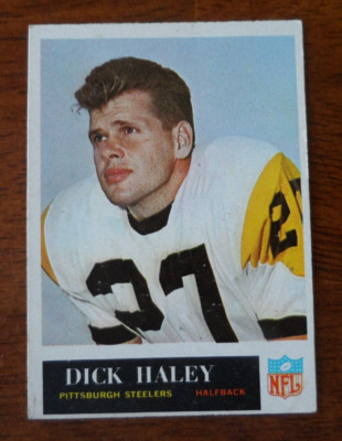 1965 PHILADELPHIA FOOTBALL #146 DICK HALEY PITTSBURGH STEELERS EX A-388 ...