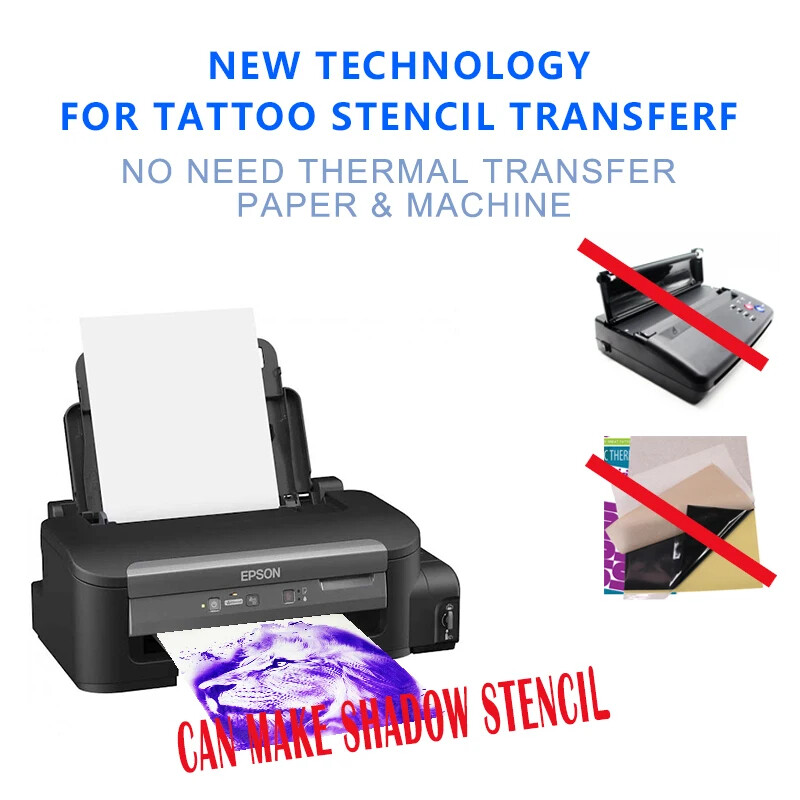 ECOTANK Inkjet Tattoo Transfer Stencil Printer Ink 4oz/8oz A4 Thermal ...