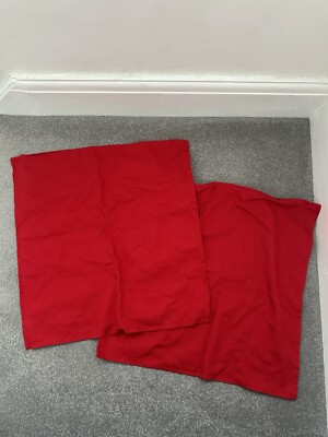 A pair of red IKEA Cushion Covers GURLI 50cm x 50cm 100% Cotton | eBay UK