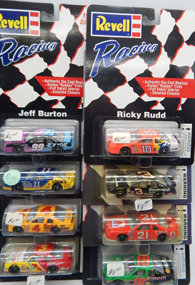 1996 Revell Racing 1:64 Diecast NASCAR Race Car's LOT OF 6 #10 #5 # 3 ...