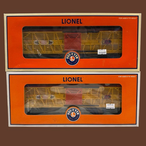 Lot of 2 - Lionel #6-26157 BALLYHOO Brothers Circus Stock Car w ...