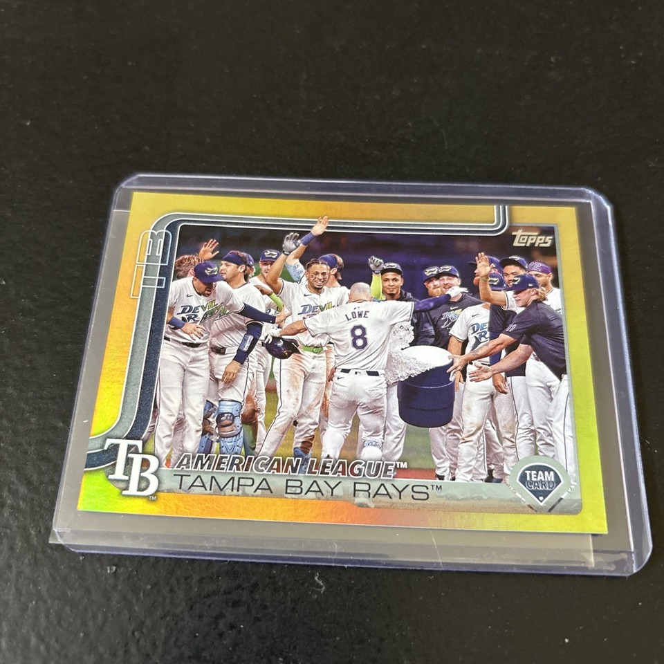 2025 Topps Series 1 Tampa Bay Rays Team Card #294 Gold Foil /50 | eBay