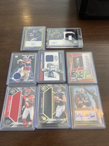 Football Lot Of 8 RC RPA Patch Autograph Relic Auto Cards See Pics | eBay