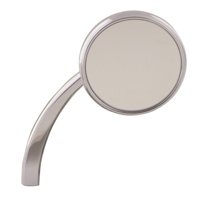 Chrome Billet Round Mirror For Harley Chopper Bobber Dyna Sportster ...