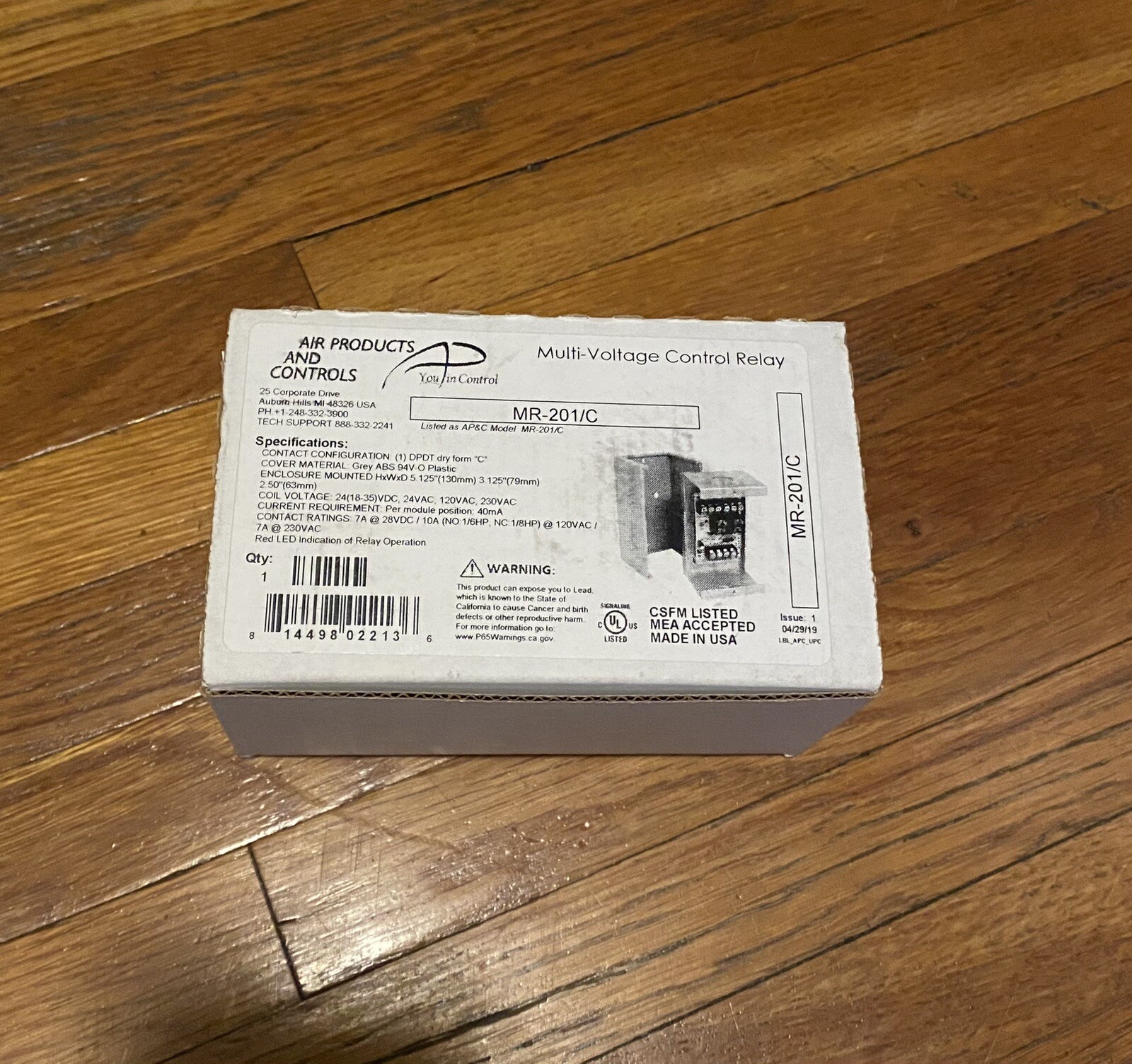 Air Products And Controls MR-201/C Multi-Voltage Control Relay | eBay