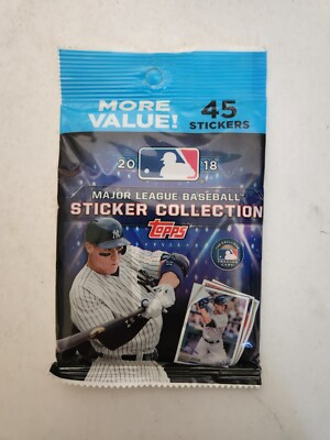 2018 Topps Baseball Sticker Collection Value Pack 45 Stickers MLB AARON ...