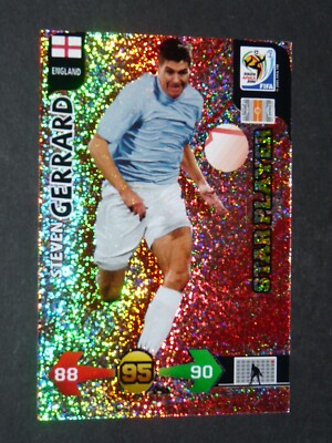 GERRARD ENGLAND STAR PANINI FOOTBALL FIFA WORLD CUP 2010 CARD ADRENALYN ...