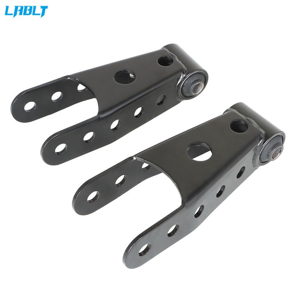 LABLT Rear Lowering Shackle Kit w/ 2 Inch Drop 6400 For Chevrolet Dodge ...