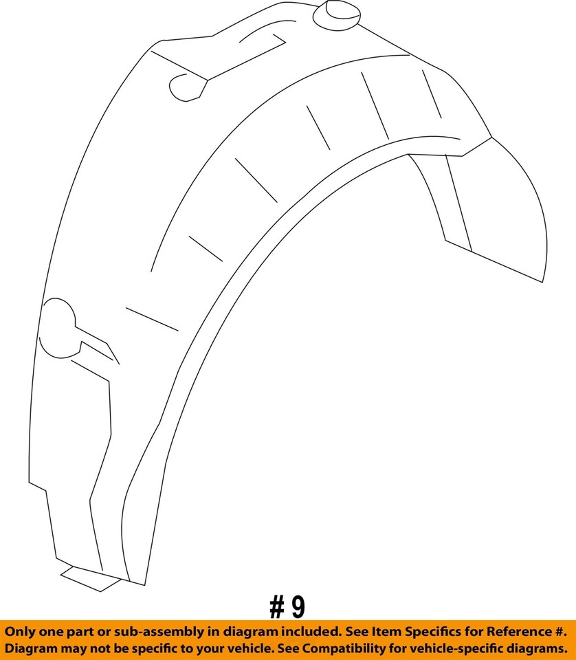 BMW OEM 12-16 328i Rear-Fender Liner Inner Splash Shield Guard Right ...