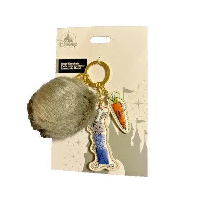 NEW Disney Parks Zootopia Judy Hopps & Carrot with Pom Pom Key Chain ...