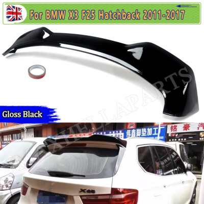 GLOSS BLACK REAR BOOT ROOF SPOILER M PERFORMANCE STYLE FOR BMW X3 F25 ...