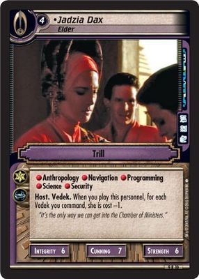 Star Trek CCG 2E Dangerous Missions Jadzia Dax, Elder FOIL 9R10 | eBay