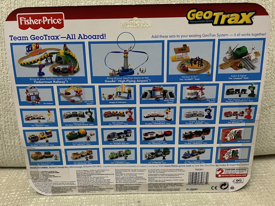 Geotrax Parallel Y-Switch Tracks NEW Fisher Price R9361 Train Track ...