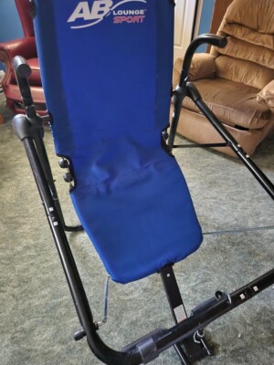 AB Lounge Sport Abdominal Workout Fitness Exercise Blue Lounger Chair ...