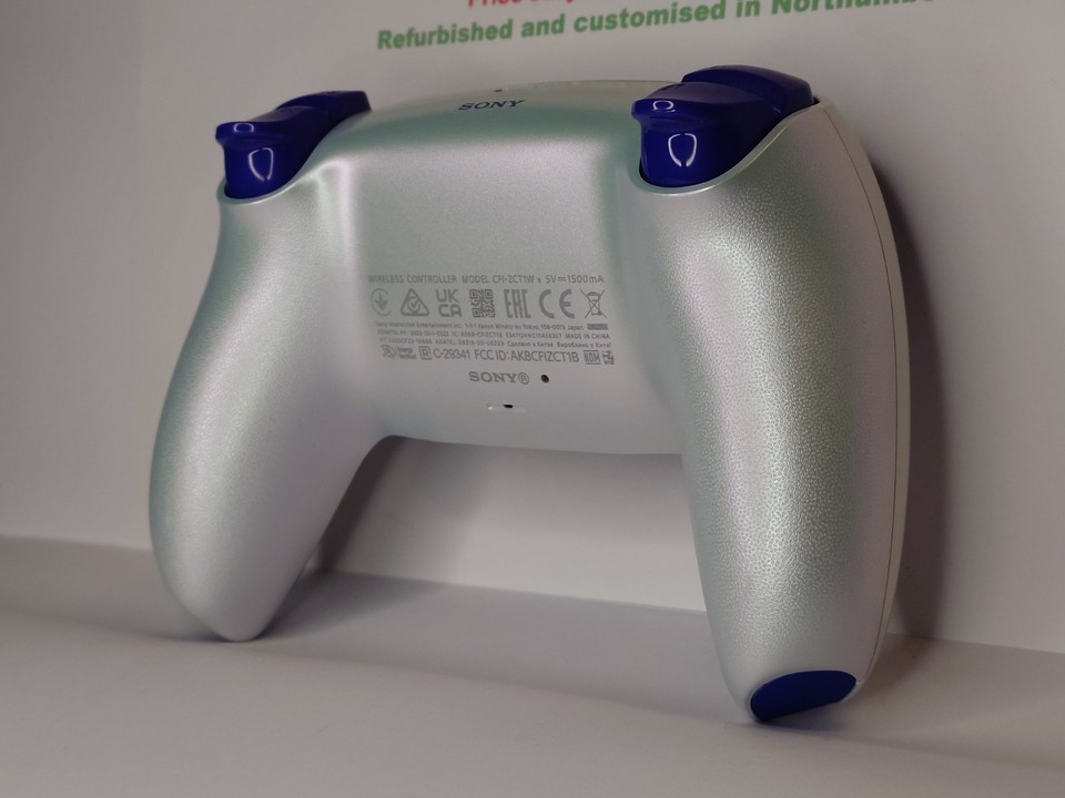 TMR Upgraded Genuine Ps5 Controller In Custom Pearl Chroma And Purple ...