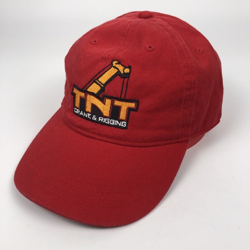 TNT Crane & Rigging Hat Cap Strap Back Red | eBay