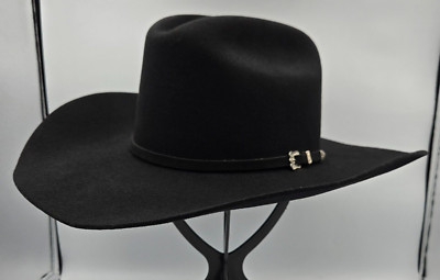 MHT Master Hatters of Texas Denton Cowboy Hat Men Black 3X Beaver ...
