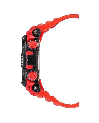 Sport Men's Quartz Sport Watch with Plastic Strap, Red, 22 (Model: 40 ...