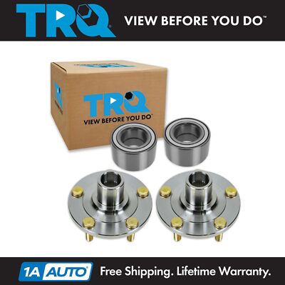 TRQ Front Wheel Hub & Bearing Driver & Passenger Side Kit Set for Mazda ...